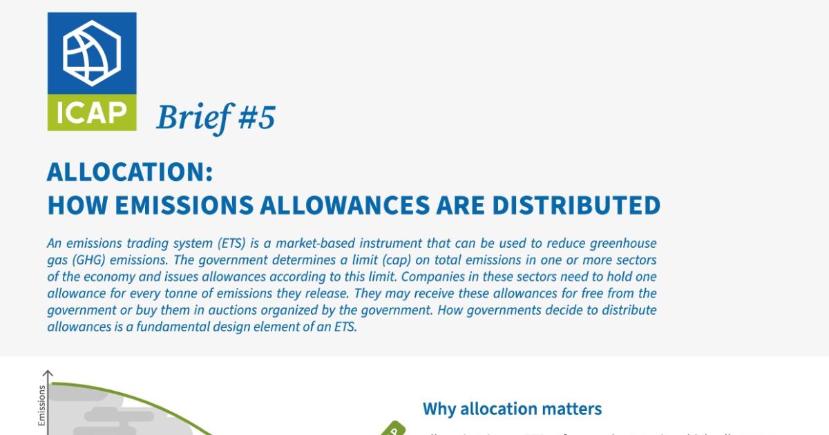 Allocation: How Emissions Allowances are Distributed (Brief 5 ...